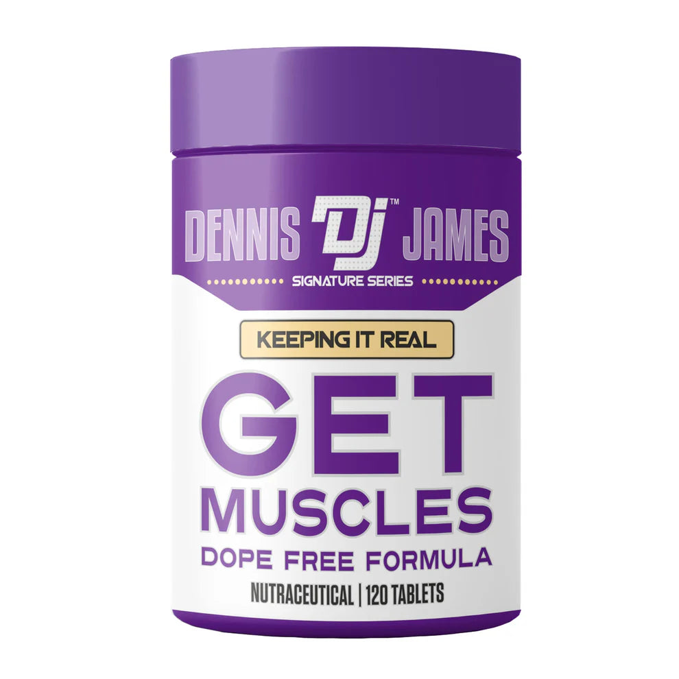 Dennis James-Signature Series-Get Muscles-Dope Free Formula-120 Tabs ...